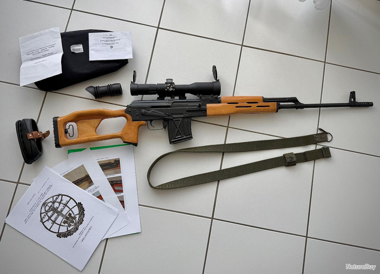 Fusil de précision CUGIR SSG97 (PSL Dragunov Roumain) semi automatique ...