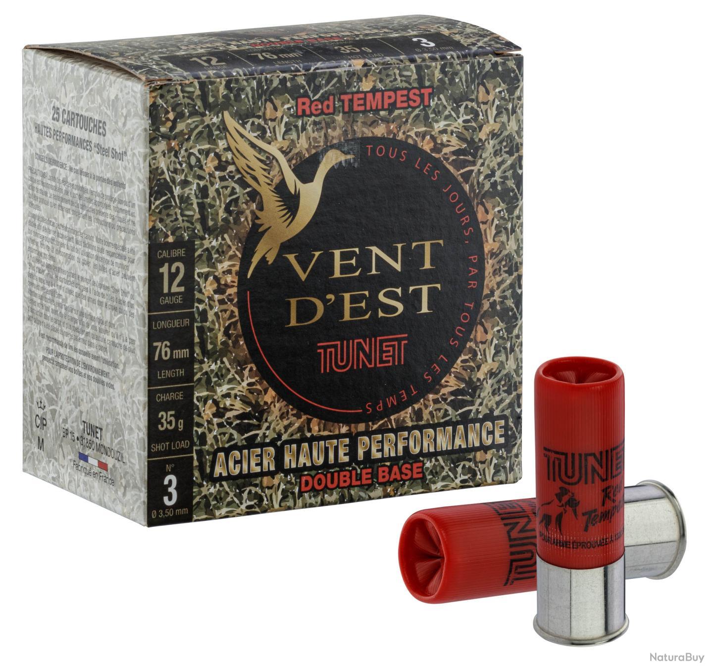 Cartouches TUNET HP Red Tempest 35g acier 12/76 - Cartouches acier et ...