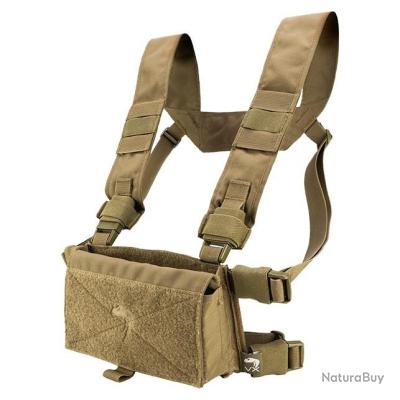 CHEST RIG VIPER DOUBLE COMPARTIMENT VELCRO COYOTE - Gilets tactiques ...