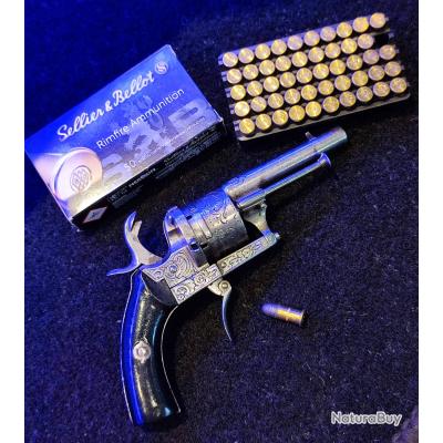 Rarissime petit révolver triple action double système 5mm broche et ...