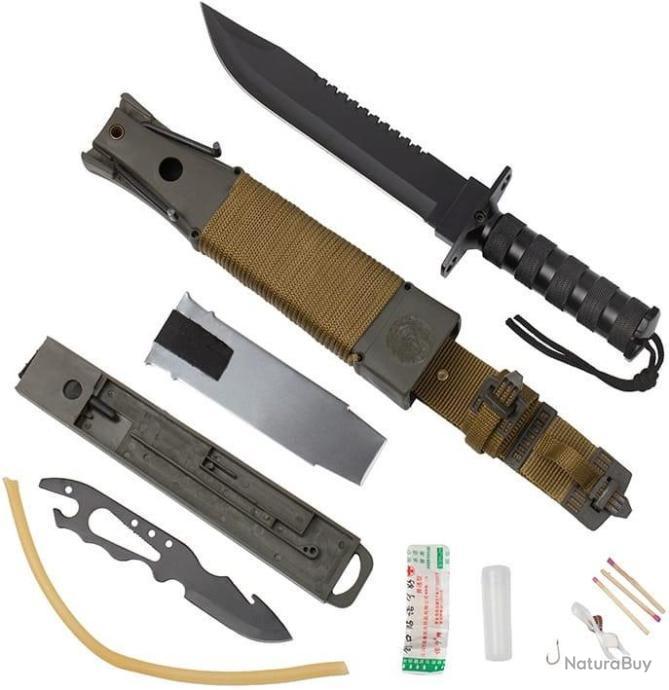 ENCHERE COUTEAU DE SURVIE RAMBO COMPLET - Couteaux tactiques (13643073)