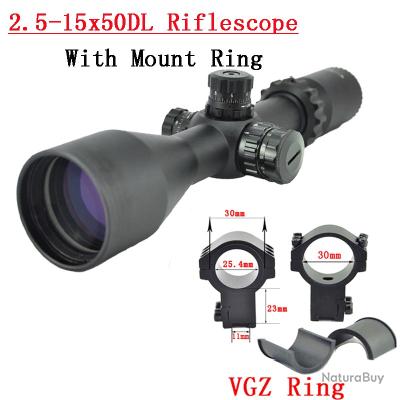 Visionking lunette de visée illuminée mise au point latérale VS2.5 ...