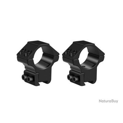 Lot de 2 colliers de montage 30 mm pour lunette de visée - Rail 11 mm ...