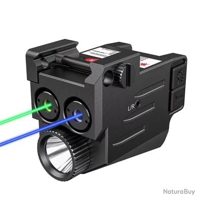 Lampe double laser SFD-250 RICHFIRE 500lms - Bleu - Vert - Lasers ...