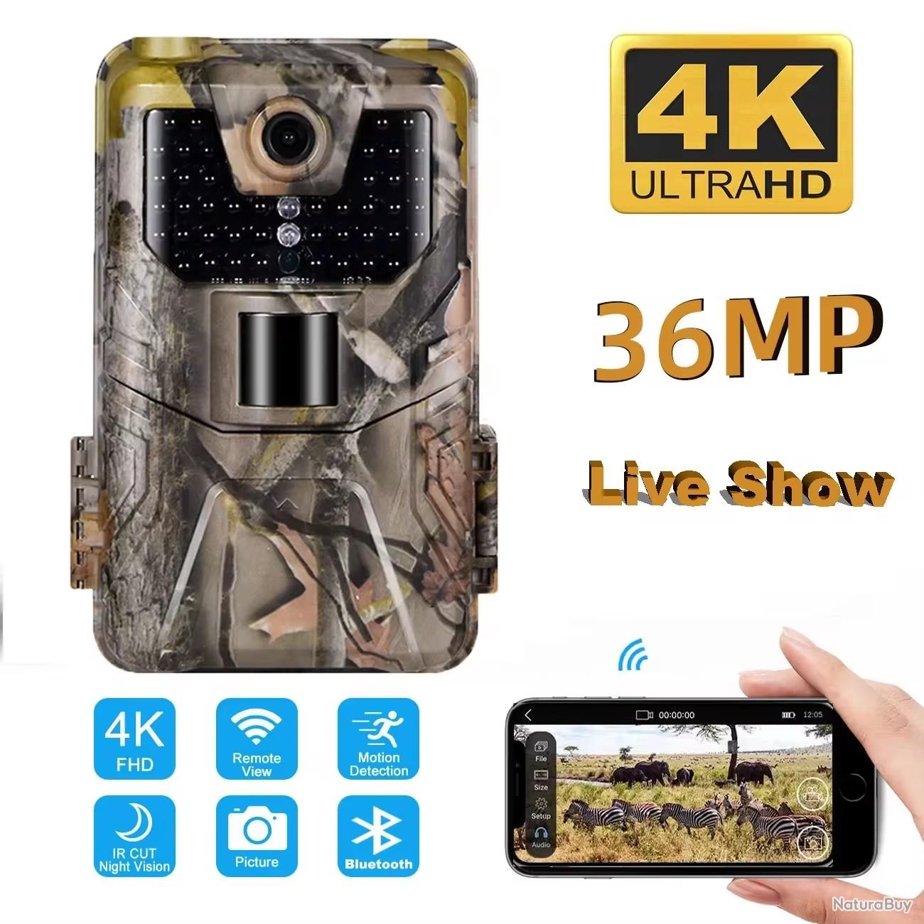 HC900Pro - Caméra sans fil pour la chasse 4G, 4K, 120MP - Caméras de ...