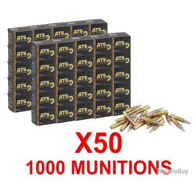 Pack munitions ATS X-Force x1000 - 5.56 mm - Munitions de Catégorie B ...