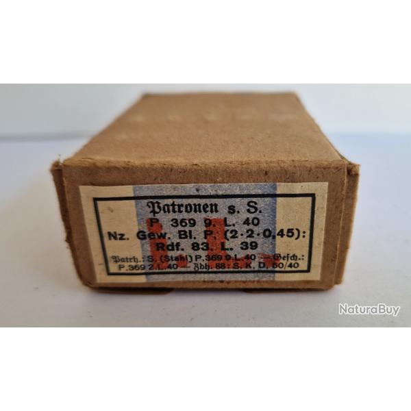 Boite de 15 Patronen I.L datée 39 - Munitions de Collection de Calibre ...