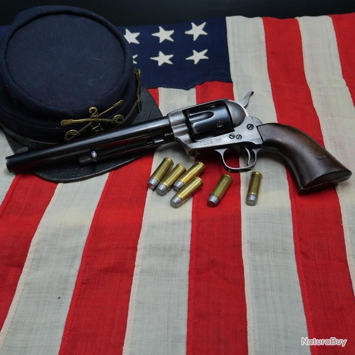 Revolver US ARMY Cavalry - Colt Single Action Army Peacemaker calibre 45 - Canon 7''1/2 Miroir ...