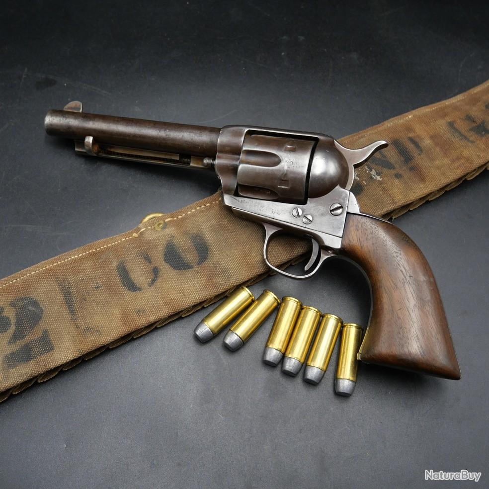 Revolver US Artillerie Colt Single Action Army Peacemaker canon 5 1/2 calibre 45 - Matching ...
