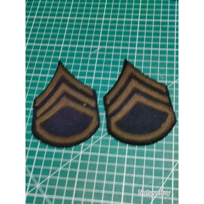 PAIRE DE GRADE US ARMY STAFF SERGEANT, SERGENT - Epaulettes - Grades ...