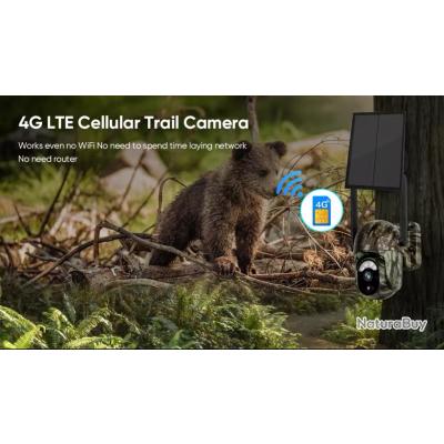 Caméra 4G + carte SIM caméra OFFERTE ! + Panneau solaire offert ! Aa ...
