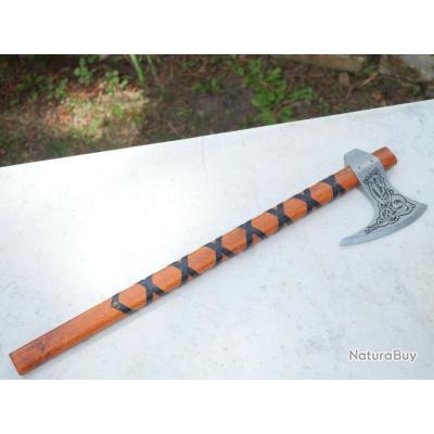 Reproduction de hache gravée du roi Ragnar DENIX - EBR24HVK001 - Armes ...