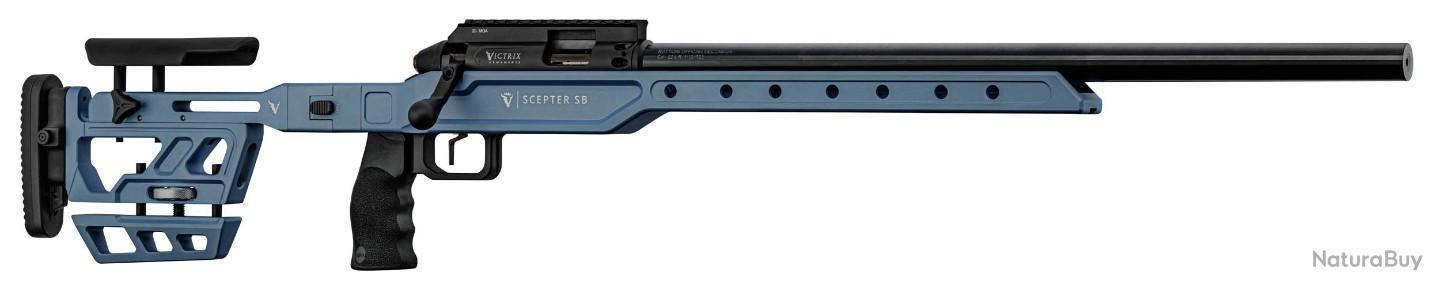 Carabine monocoup Victrix SCEPTER SMALL BORE 24'' cal.22lr bleu can ...
