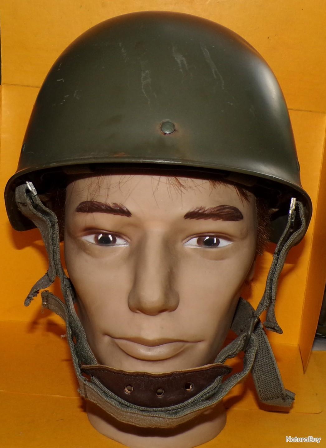 CASQUE MILITAIRE LOURD MODELE F1 DE L'ARMEE FRANCAISE DE LA PERIODE DE ...