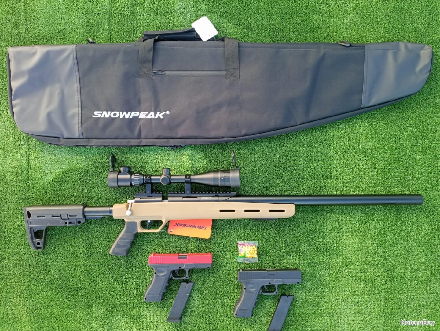 PACK-CADEAU ! Carabine PCP Snowpeak M30C 5.5 mm 19,9 J. + Cadeau ...