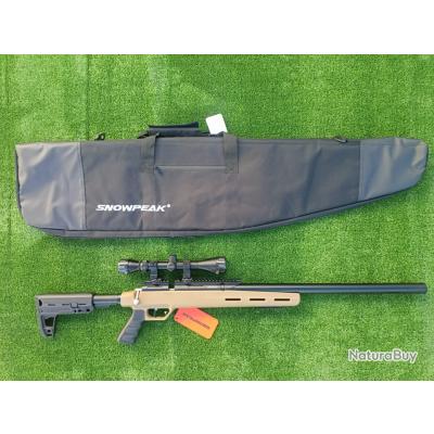 PACK1 Carabine PCP Snowpeak M30C 6,35 mm 19,9 J. + Sac de transport ...