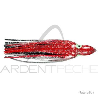 Leurre souple FLASHMER octopus rouge pailleté - Leurres Traine (13419435)