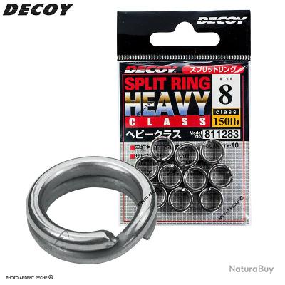 Anneaux brisés DECOY Split ring Heavy class Taille 8 - Agrafes - Emerillons - Anneaux Brisés ...