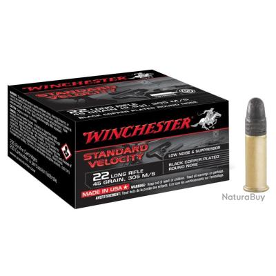 WINCHESTER BLACK Standard Velocity cal.22 Lr Pointe Pleine x 235 2 ...