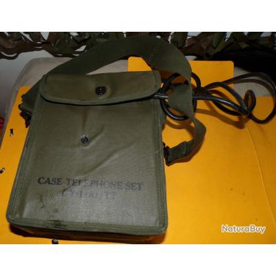 TELEPHONE MILITAIRE DE CAMPAGNE EE-8 , CASE TELEPHONE SET CY-1181 / TT ...