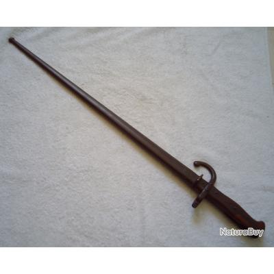 Baïonnette L Deny Paris 1879 avec fourreau métal - Baïonnettes (13444426)
