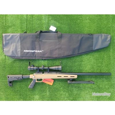PACK9 Carabine PCP Snowpeak M30C 5,5 mm 19,9 J.+ lunette 4-16 x 40AO ...