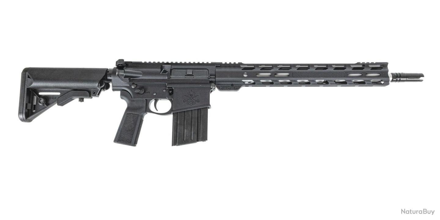 Carabine PSA Sabre AR-10 Rifle Forged 16" .308 w/ 15" Knurled Slant Rail & B5 Sop-Mod Furniture ...
