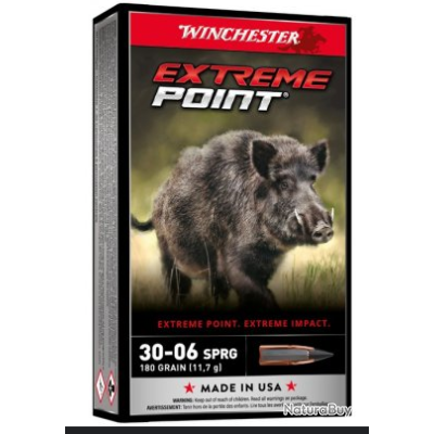 WINCHESTER cal.30-06 Sprg Extreme Point 180 grains - 11.7 grammes /20 ...