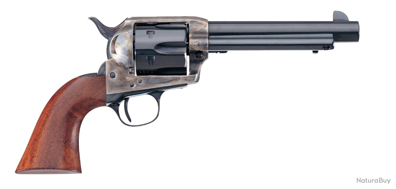 Revolver Uberti 1873 Cattleman Quick Draw - New Model - 357 Mag / Nickelé plaquette Buffalo / 7 ...