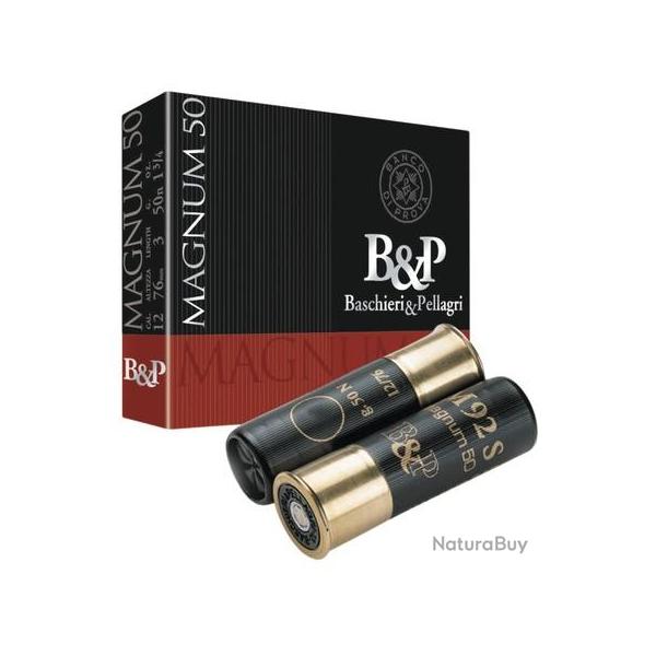 CAL 12/76 - MAGNUM 50 - BASCHIERI & PELLAGRI 0 - Cartouches calibre 12 ...