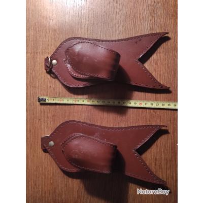 Ratelier porte fusil carabine en cuir neuf - Rateliers et porte-fusils ...