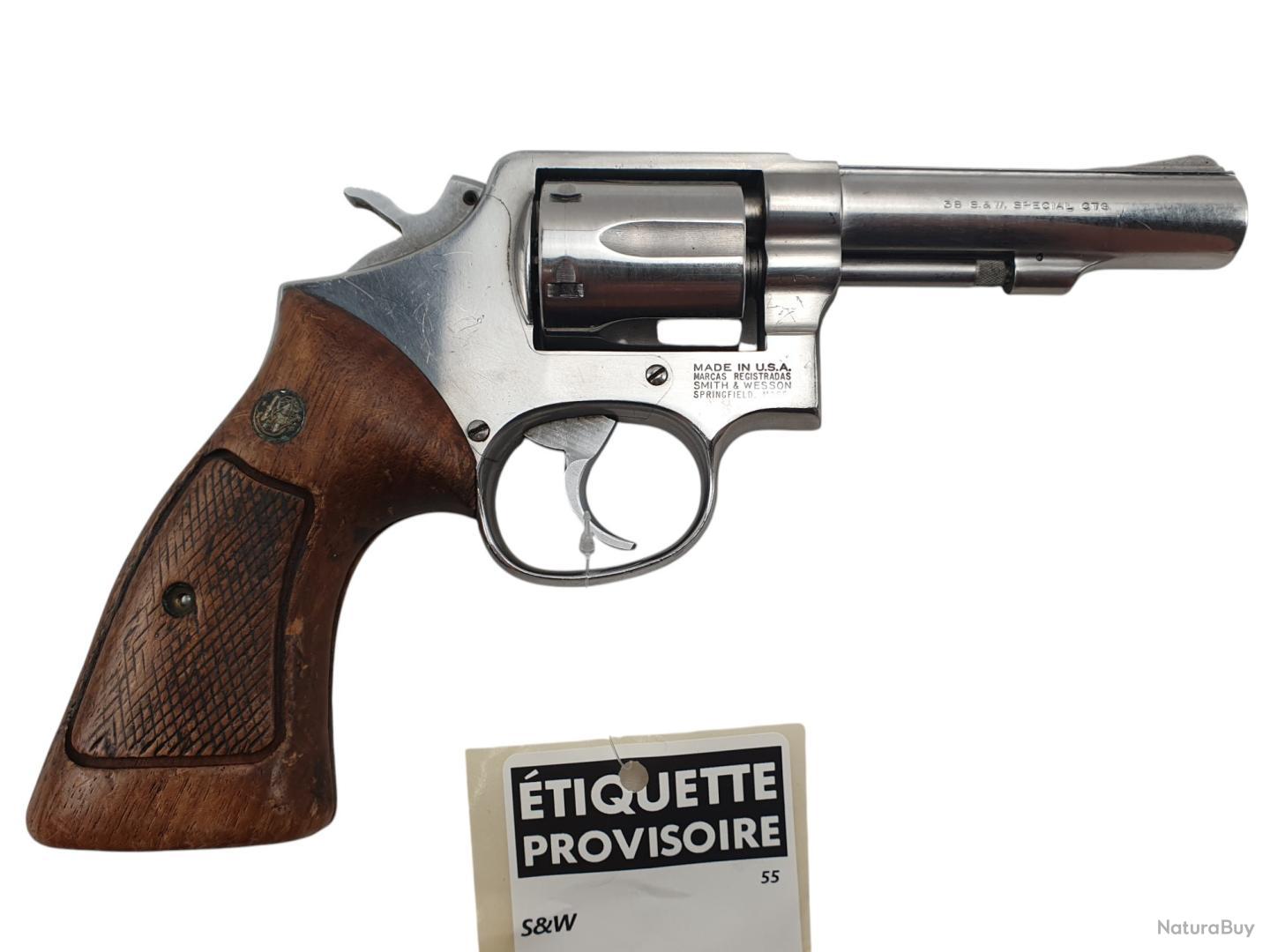 OCCASION - REVOLVER SMITH&WESSON MOD.64 INOX CAL.38SP CANON 4" ref.3 ...