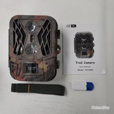 Caméra de traînée extérieure HC-950A 36MP 4K HD Vision nocturne ...