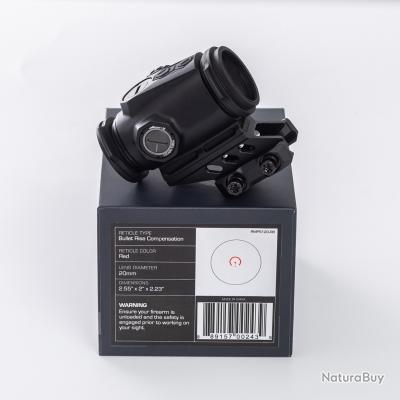 Raider tactique 1x20 prisme BRC/6 MOA 20mm Picatinny BRC RETICLE Red ...