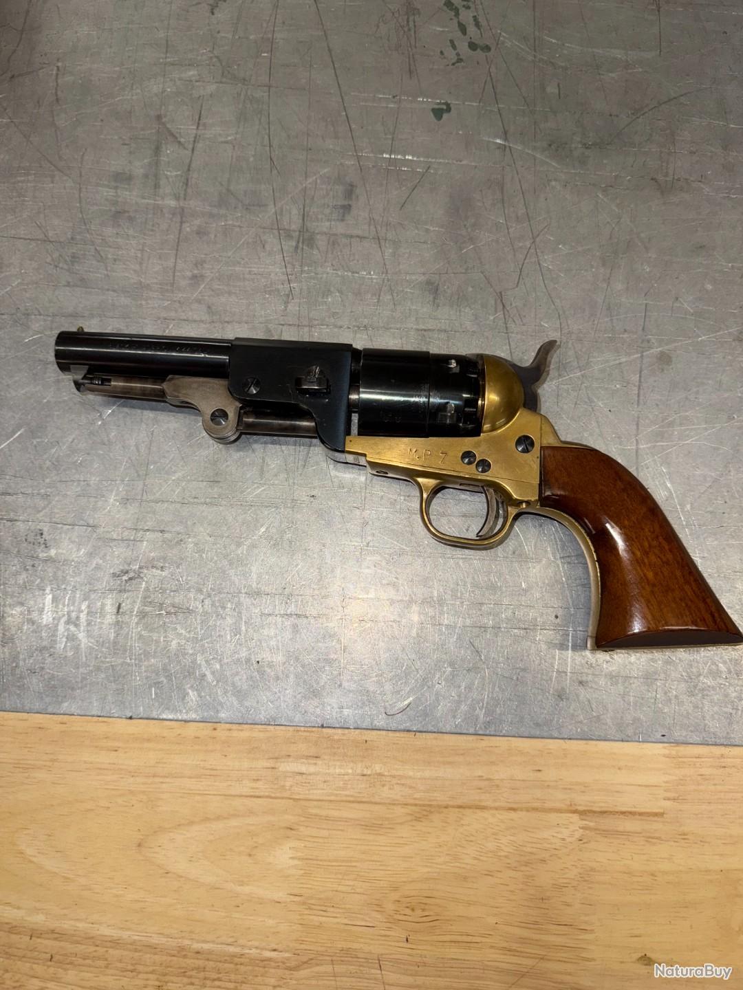 REVOLVER POUDRE NOIRE PIETTA MODELE 1851 CANON COURT CALIBRE 44 CODE BZ ...