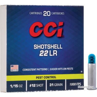 Munitions CCI Shotshell N° 39 - Boite de 20 - Par 1 - Munitions ...