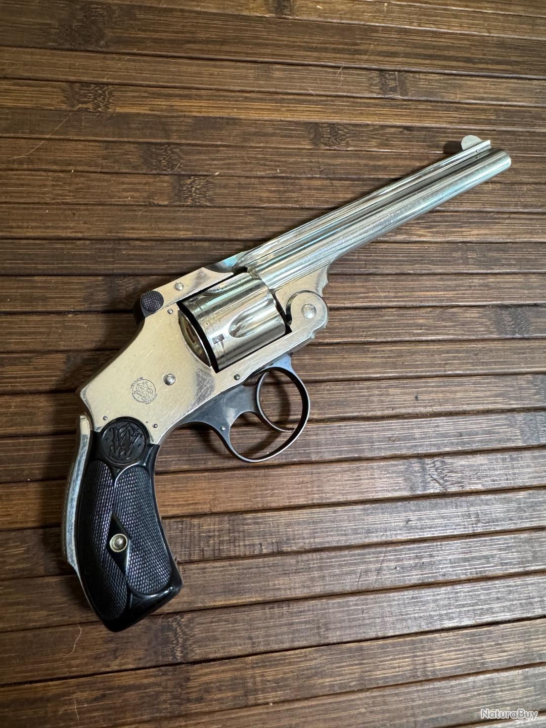 SUPERBE REVOLER SMITH & WESSON FOURTH MODEL SAFETY HAMMERLESS TOP BREAK ...
