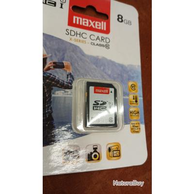 Carte SD HC MAXELL 8GB classe 10 SDHC X-SERIES - Accessoires pour ...