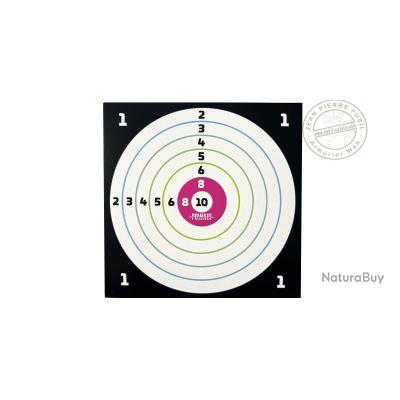 POWAIR - Lot de 100 cibles colorées - 14 x 14 cm - Cibles papiers ...