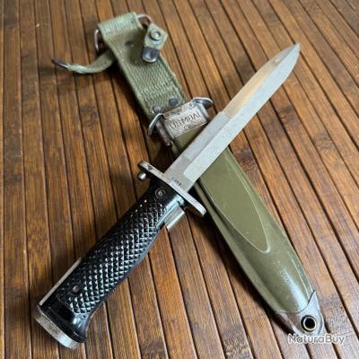 BAÏONNETTE POIGNARD DE COMBAT USM 5 MARQUAGE KIFFE JAPAN ET U.S M8 A1 ...