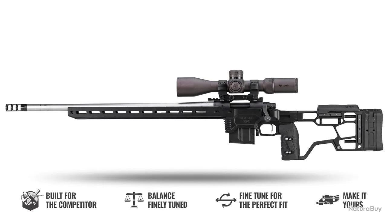 Châssis MDT ACC Elite Gaucher Remington 700 LA CIP 3.850, Noir - Crosse ...