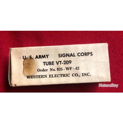 1 Tubes , lampe radio us signal corps ww2 datée 1942 western electric ...