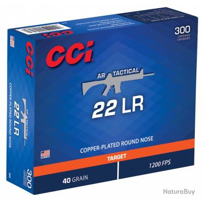 MUNITIONS CCI AR TACTICAL COPPER 22LR X300 - Munitions - Balles 22LR ...