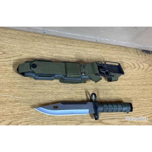 RARE ORIGINAL AUTHENTIQUE US ARMY M9 PHROBIS MARTO INTL' BAYONET BAIONNETTE 1987-1989 ETAT NEUF ...