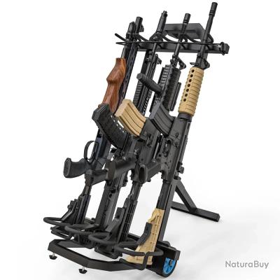 Mobile Gun Rack Portable Rifle Rack Stand Duty Steel Indoor Outdoor ...