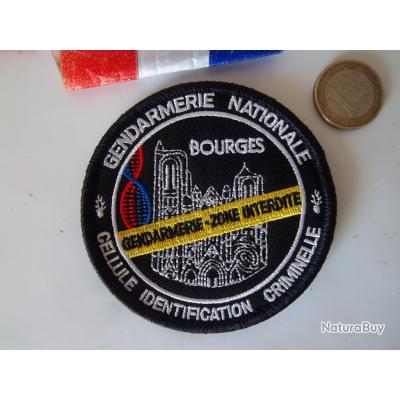 écusson militaire Bourges Cher insigne tissu gendarmerie cellule ...