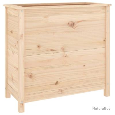 Jardinière bac lit surélevé plantes fleurs terrasse jardin 82,5 x 40 x ...