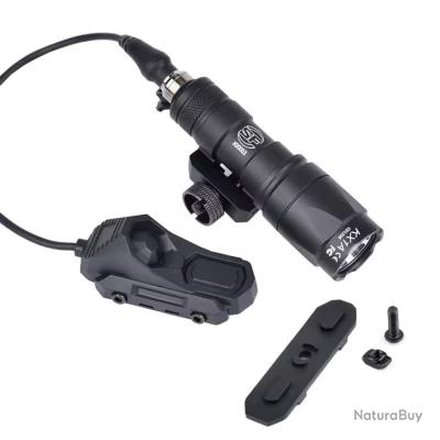 Lampe Tactique LED 510 Lumens - Pour Fusil AR15 - Montage Picatinny 20mm - Airsoft Chasse - Noir ...