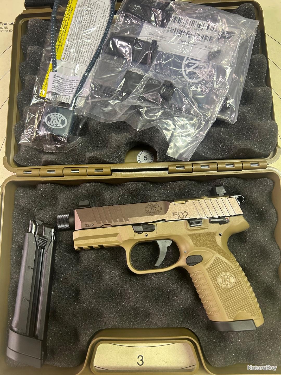 Pistolet FN mod. 502 cal 22LR - Pistolets de Catégorie B (13601537)