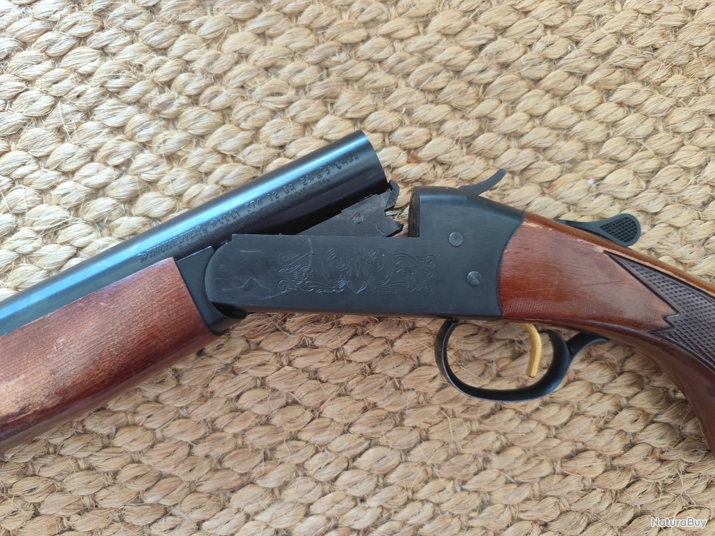 Fusil Winchester 37A calibre 12/76 monocoup chien extérieur éjecteur ...